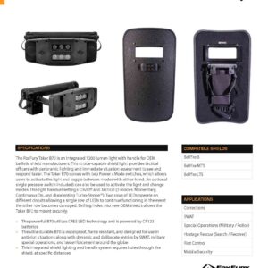 FoxFury Taker B70 Shield Light & Handle | HighCom Armor